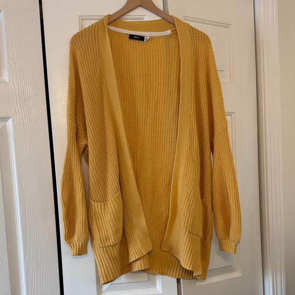 BDG | Sweaters | Bdg Mustard Openfront Cardigan | Poshmark